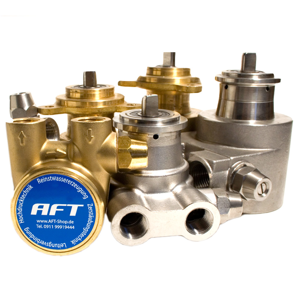 Drehschieberpumpen aus Messing und VA - Trennschieberpumpen